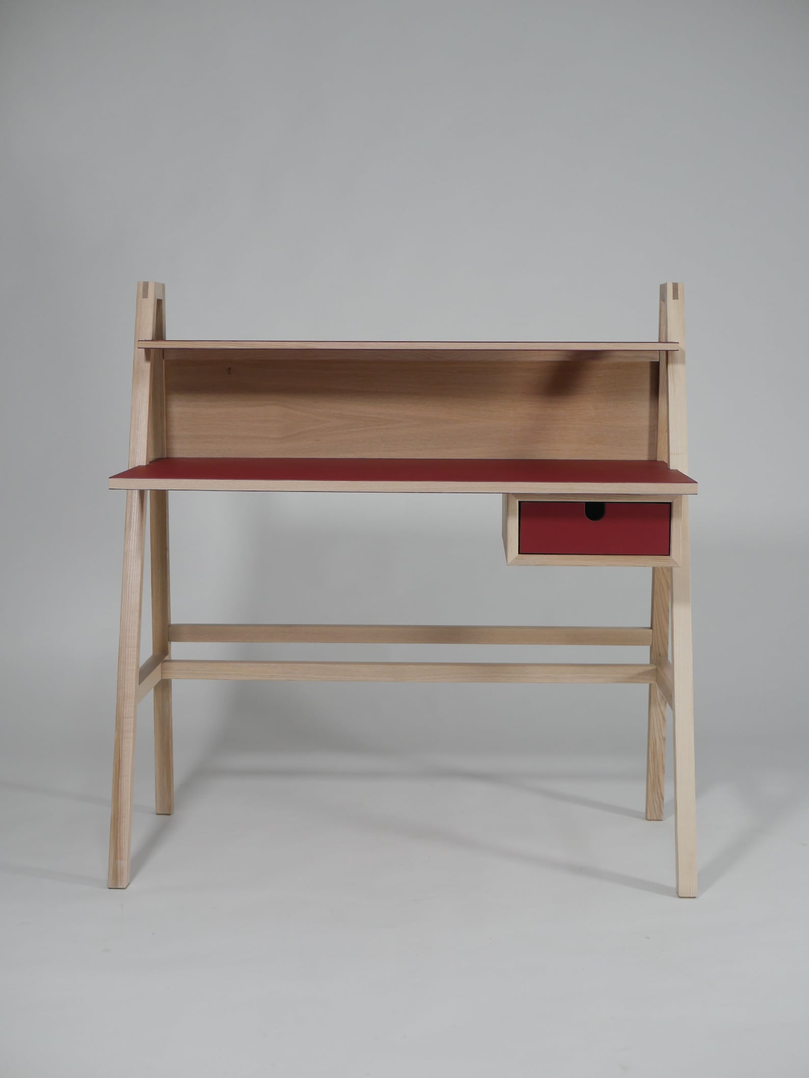 Mid Century Modern Desk, Office Linoleum Surface Desk, Linoleum Surface ...