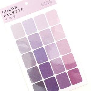 Basic Sticker Sheet - 4 Sheets - Sticker Labels - Gradient Stickers ...