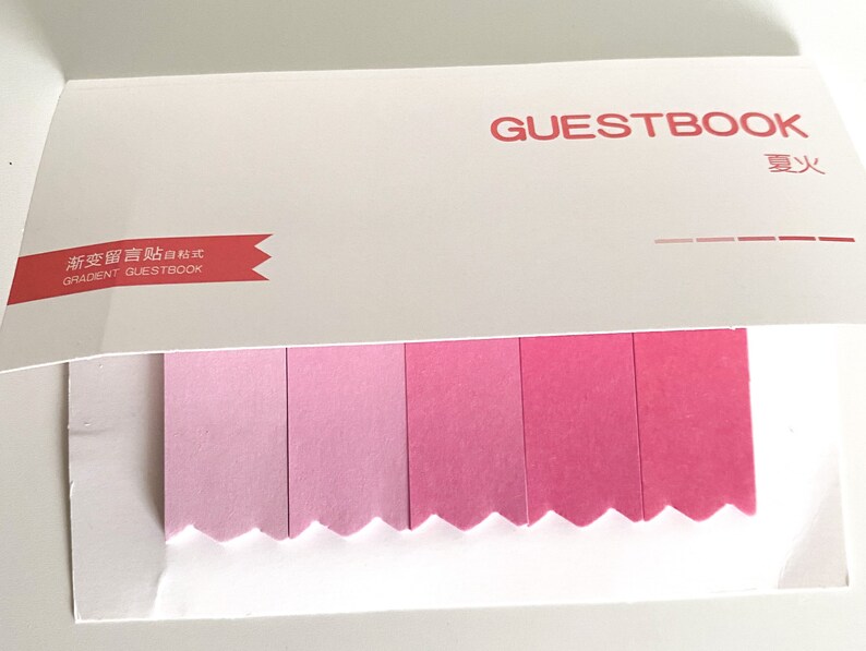 Pastel Gradient Sticky Note Tabs Index Tabs Flag Sticky Etsy