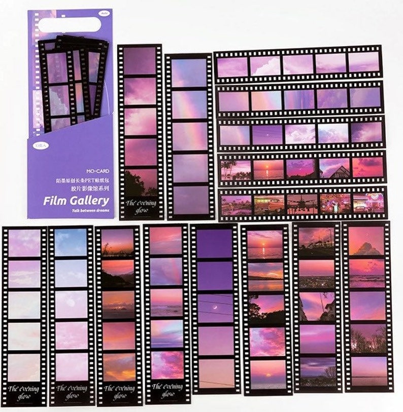 Retro Film Negative Stickers Vintage Camera Movie Reel - Etsy