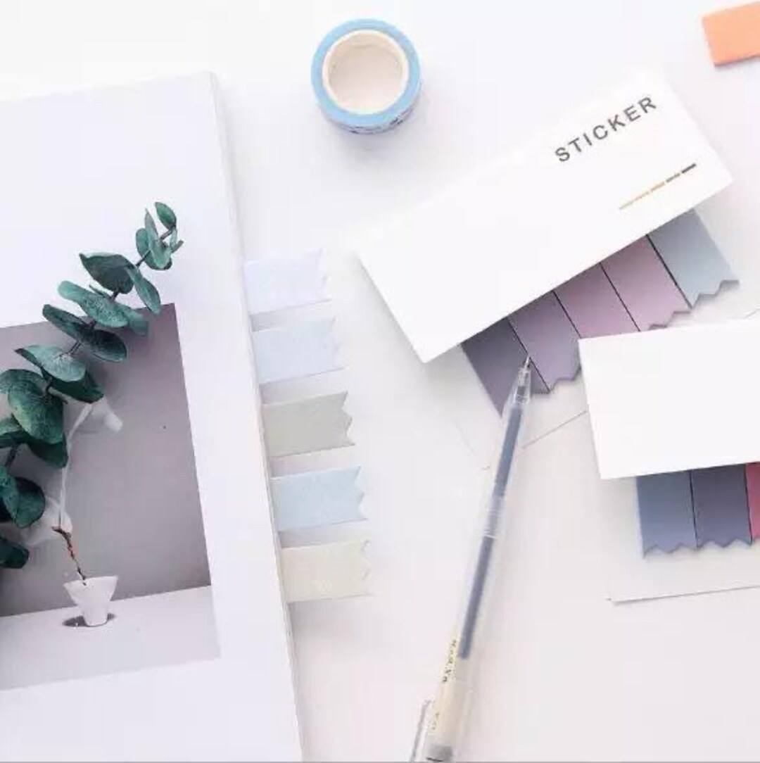 Pastel Gradient Sticky Note Tabs - Index Tabs - Flag Sticky Notes ...