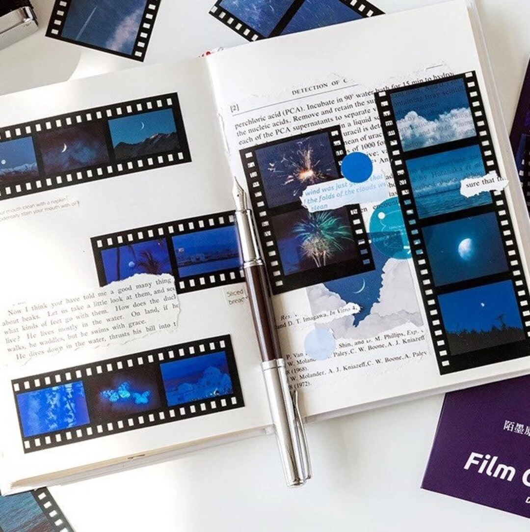 Retro Film Negative Stickers | Vintage Camera | Movie Reel | Junk ...