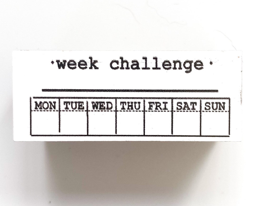 Weekly Habit Tracker Wooden Stamps Journal Stamps Organisation Habit ...