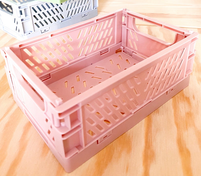 Mini Stackable Crates Pastel Colours Desk Organiser - Etsy Canada Mini Stackable Crates Pastel Colours Desk Organiser - Etsy Canada