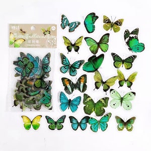 Butterfly Sticker Pack 40pcs Nature Scrapbooking Junk Journal ...