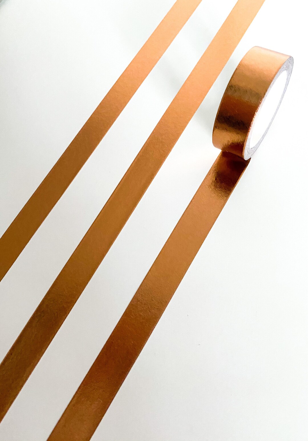 Copper/bronze Foil Metallic Washi Tape 15mm X 10m - Etsy