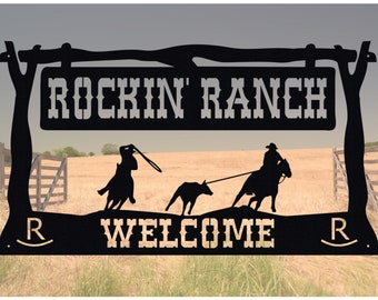 Custom Cattle Ranch Sign - Etsy