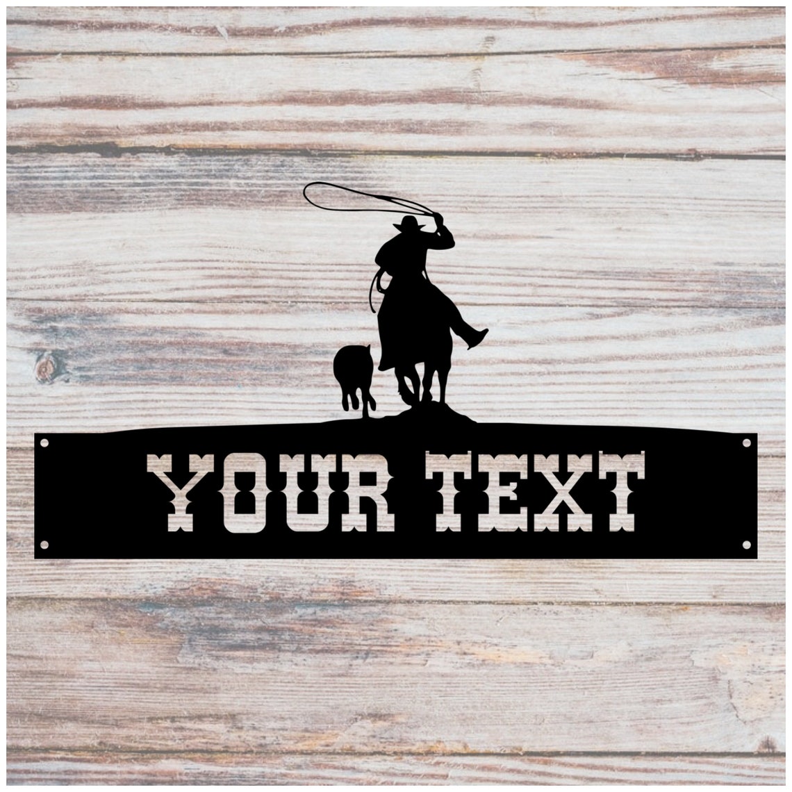 Calf Roping Cowboy Custom Sign Calf Roper Custom Sign - Etsy