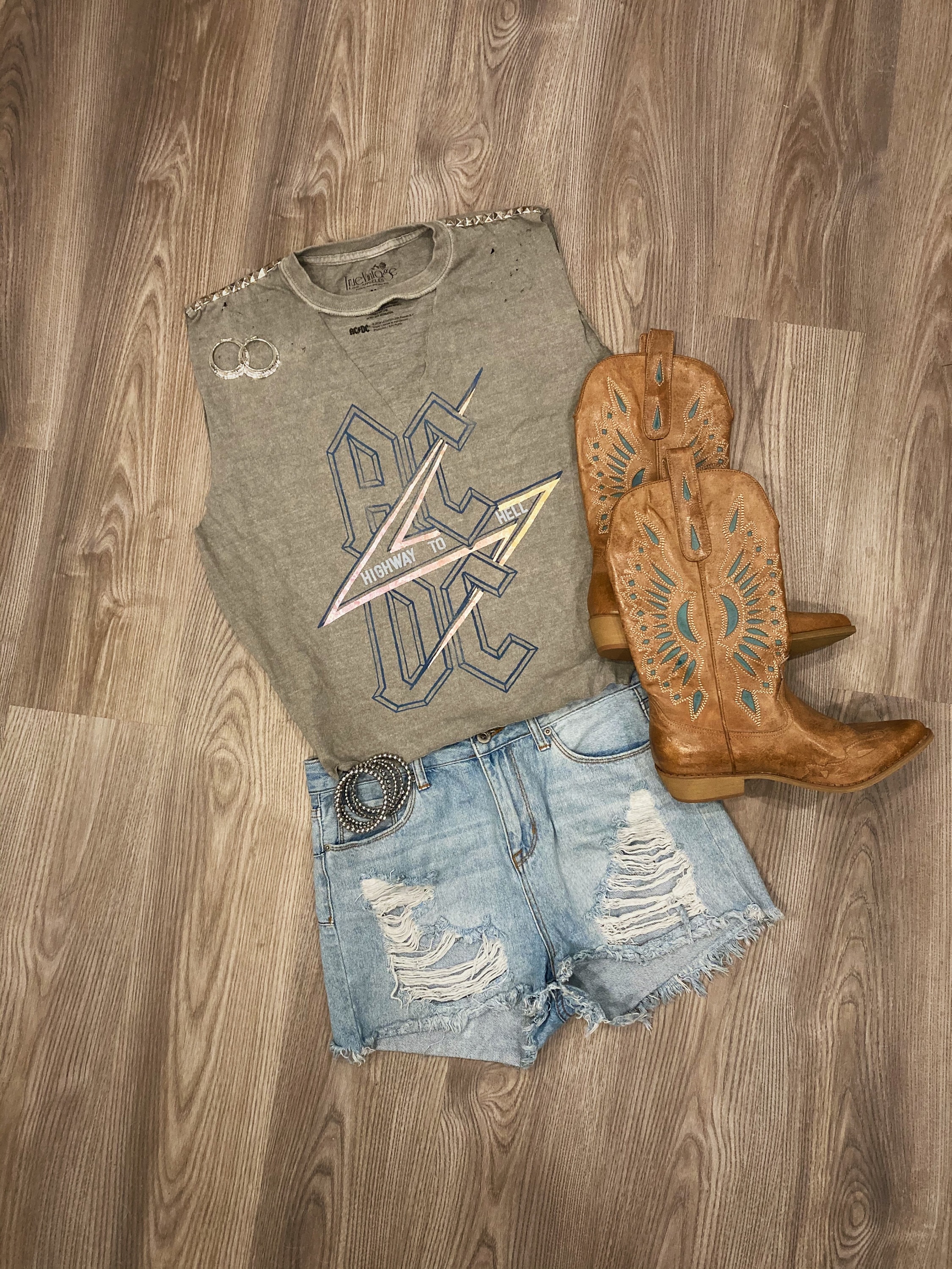 Custom Distressed & Embellished Concert Band Tee Personalized - Etsy