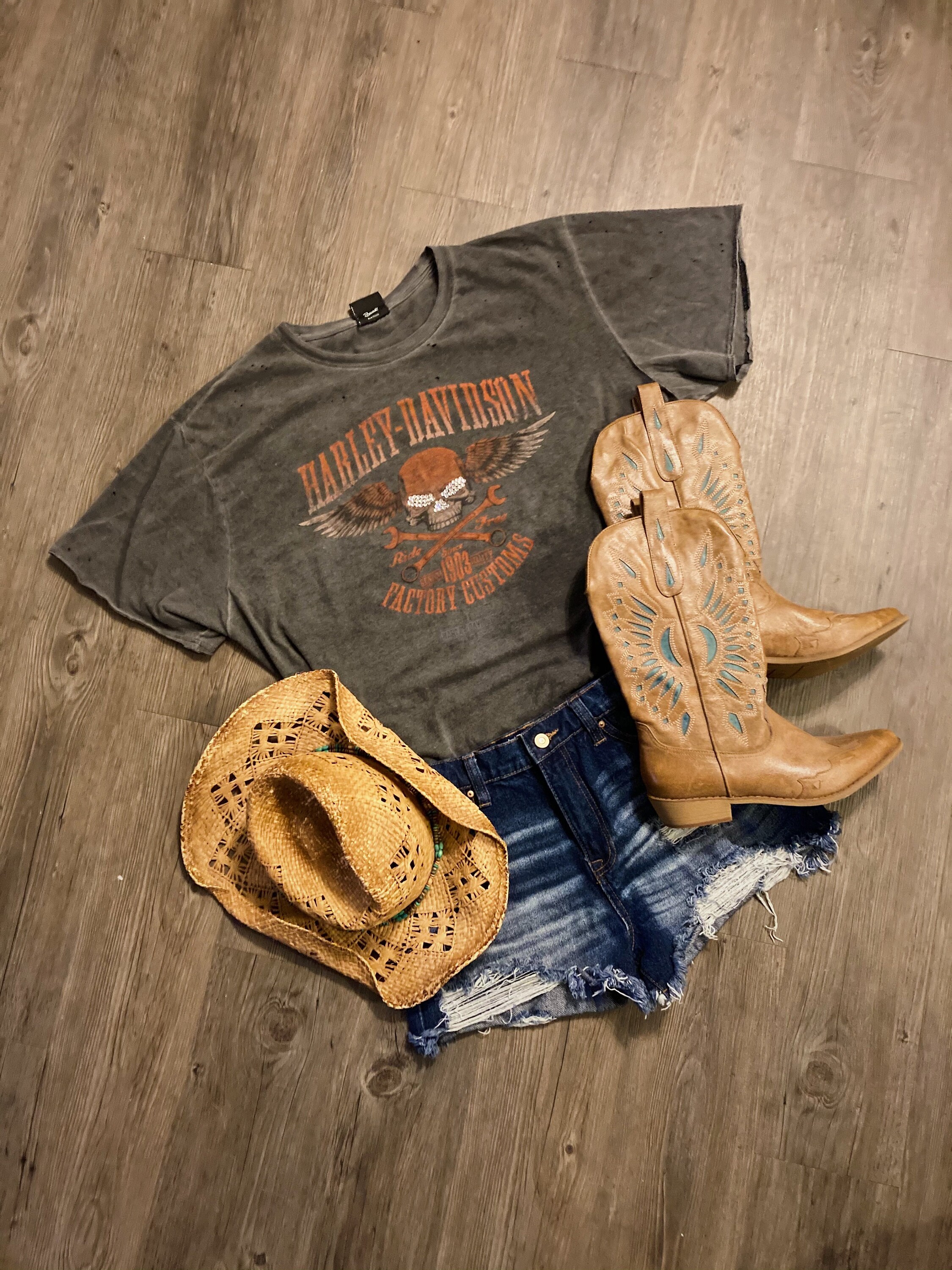 Custom Distressed & Embellished Concert Band Tee Personalized - Etsy