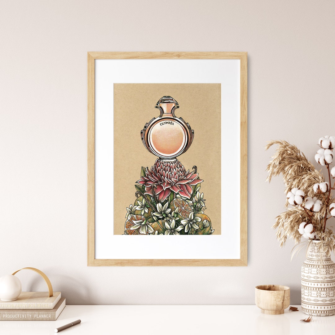 Paco Rabanne Olympéa Perfume Bottle Art Print Olympea Poster Fashion ...