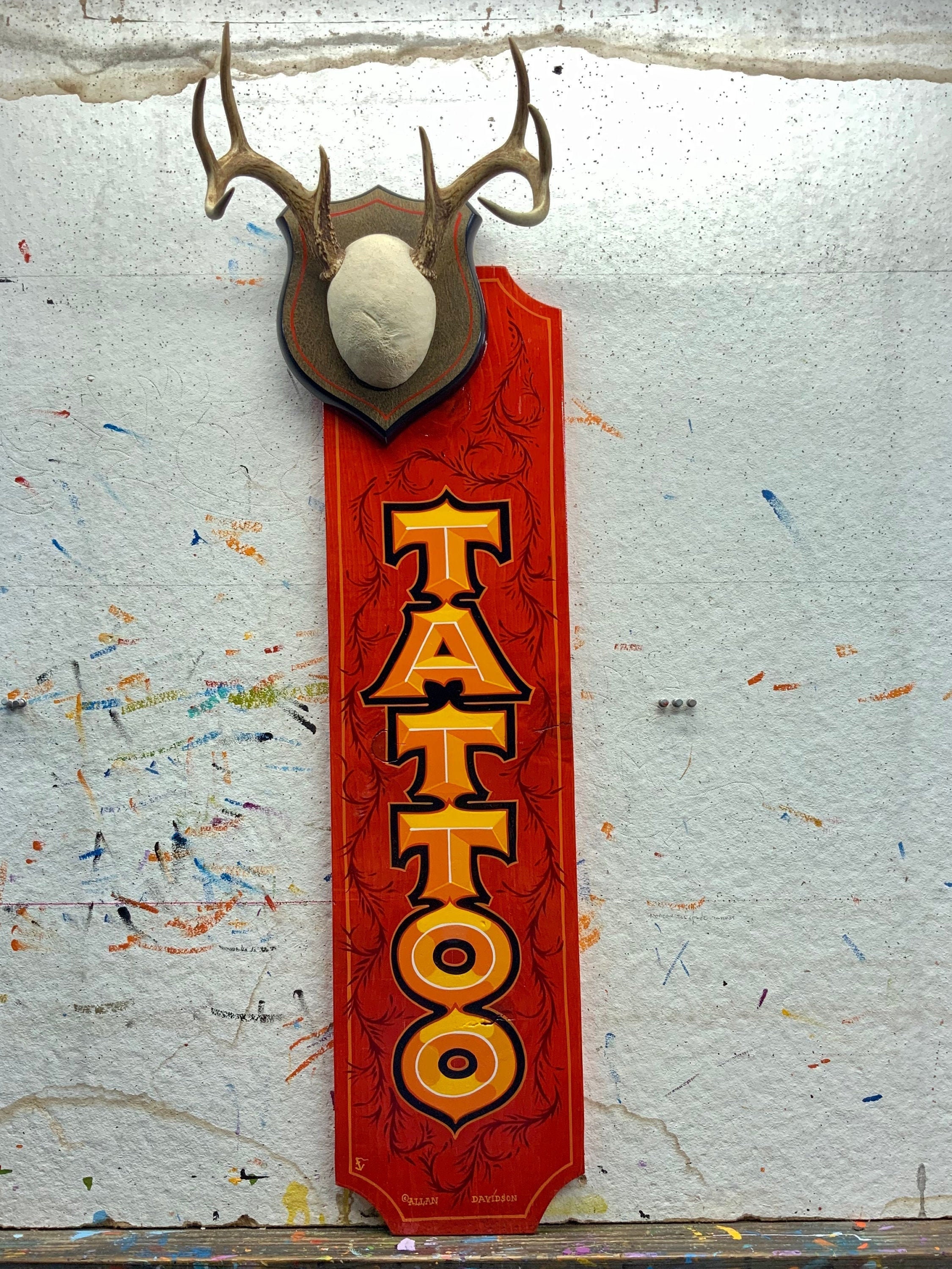 Painted Tattoo Signs