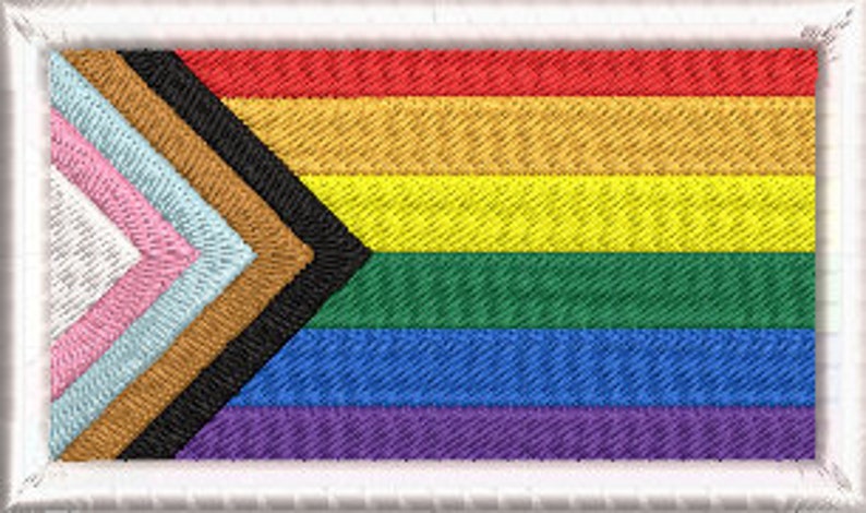 LGBT Pride Flag Patch and Badge Progress Pride - Etsy