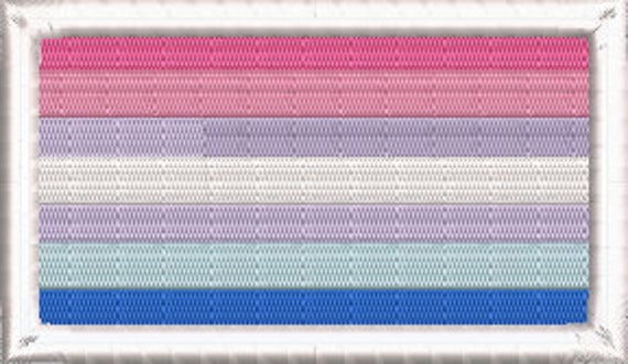LGBT Pride Flag Patch and Badge Bigender | Etsy