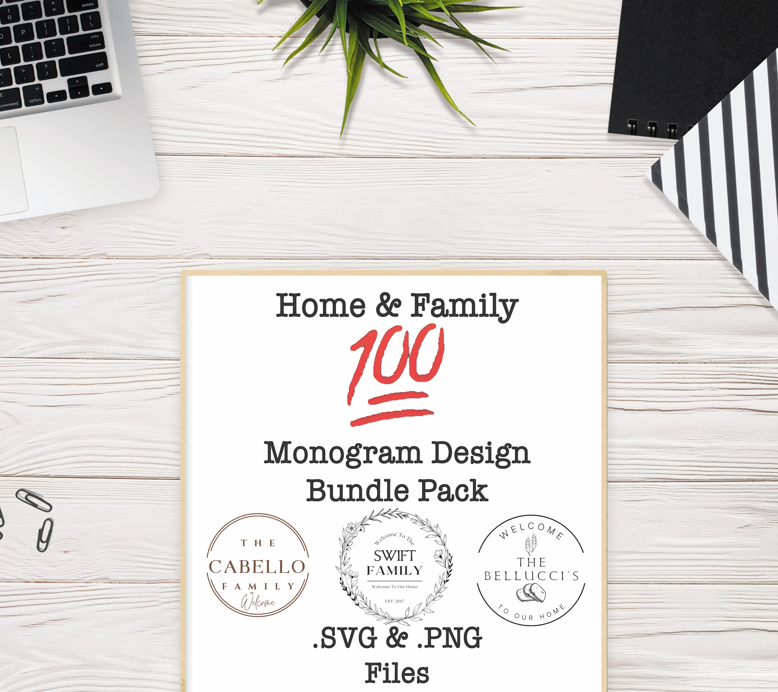 Home & Family Monogram Designs | 100 Variations in .SVG and .PNG File ...