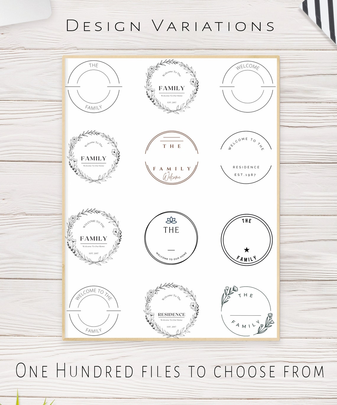 Home & Family Monogram Designs | 100 Variations in .SVG and .PNG File ...