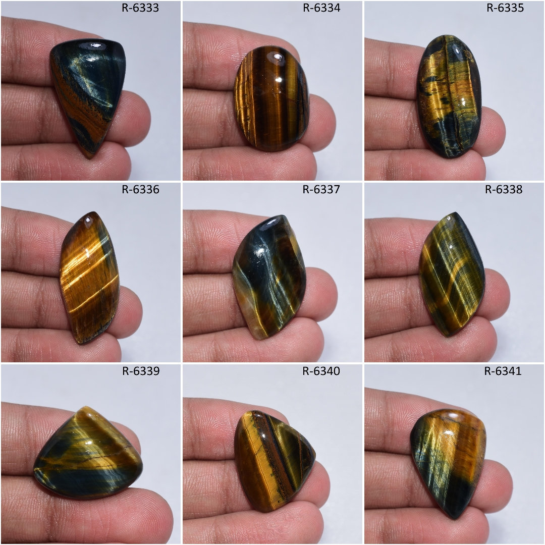 Attractive Tiger Eye Gemstone Multi Tiger Eye Cabochon Tiger | Etsy