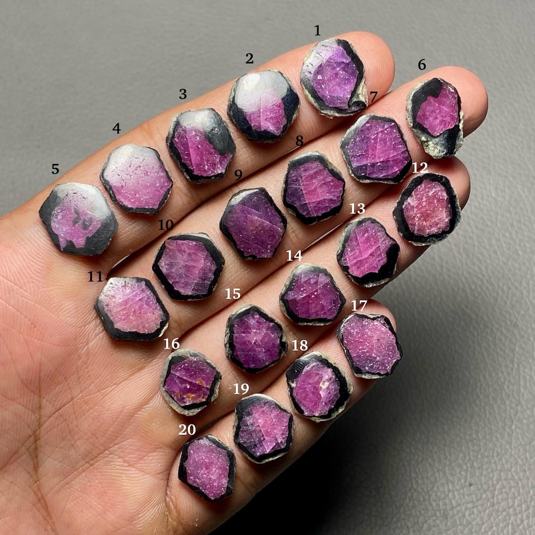 Ruby Trapiche Slice Top Grade Quality 100% Natural Slice Loose Gemstone ...