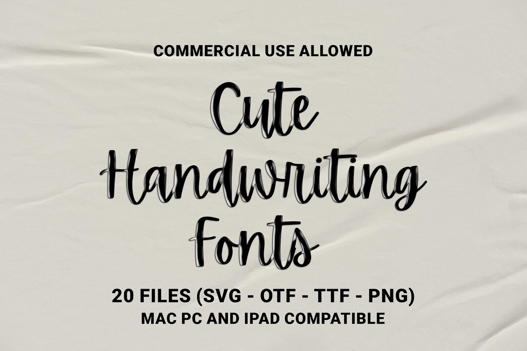 20 FONTS BUNDLE for Brush / Calligraphy / Signature / Logo - Etsy