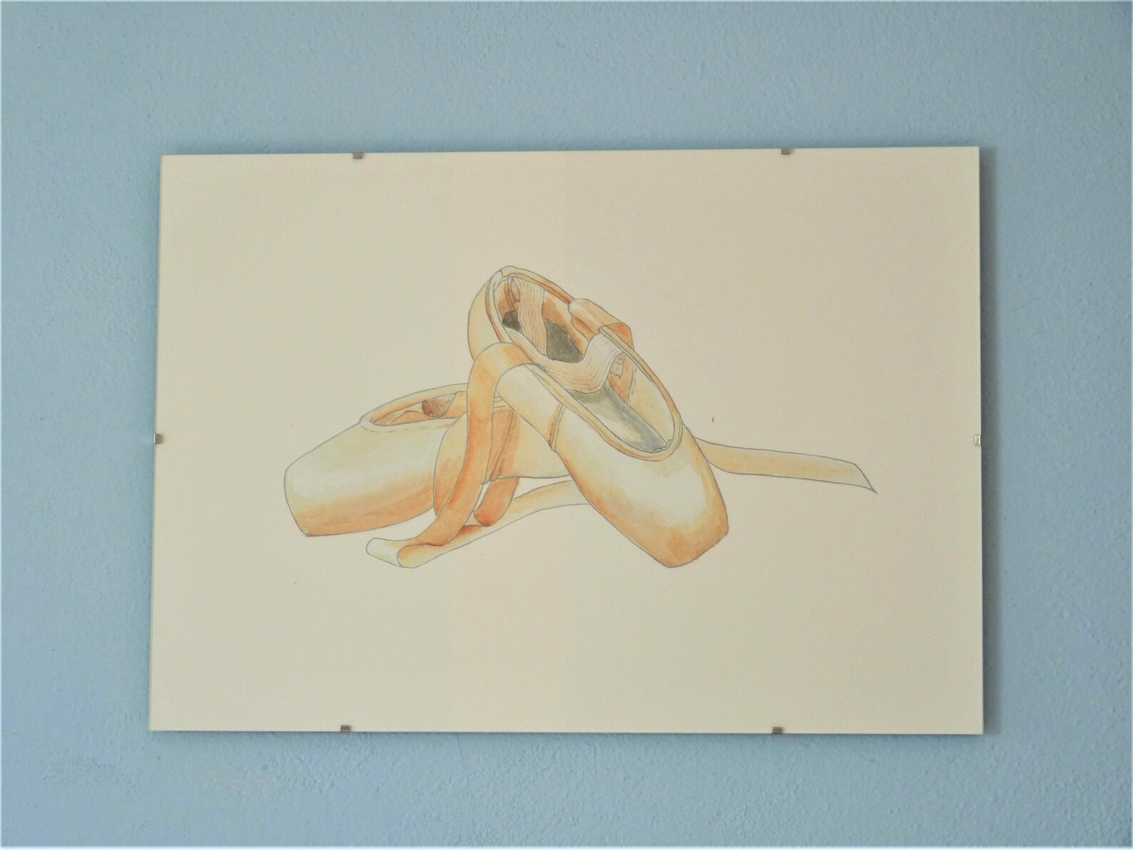 Ballet Pointe Shoes Aquarel Art Print With Optional Motivational Quote ...