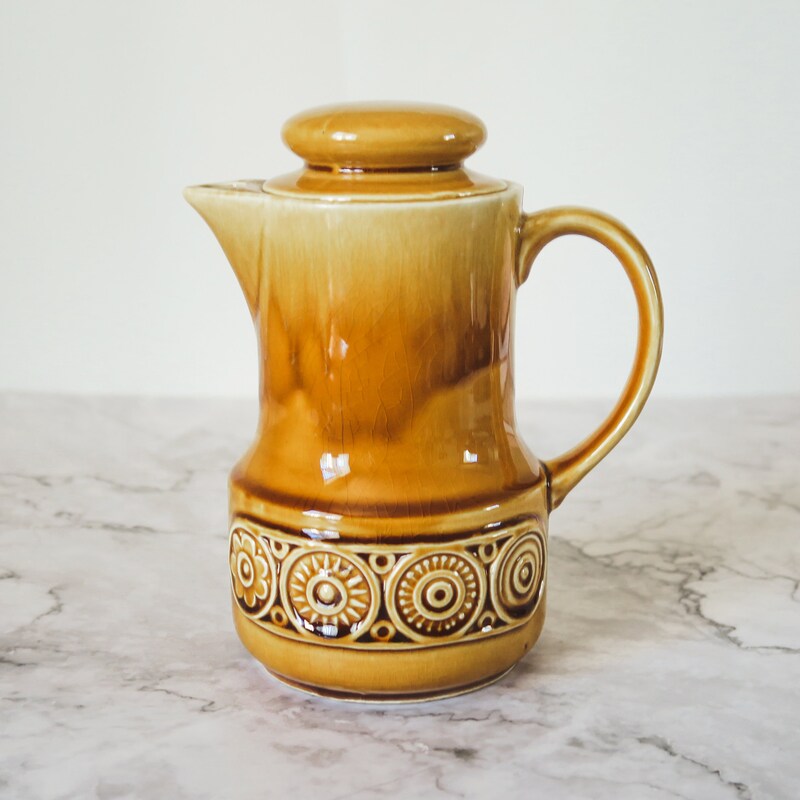 Mustard Tea Pot - Etsy