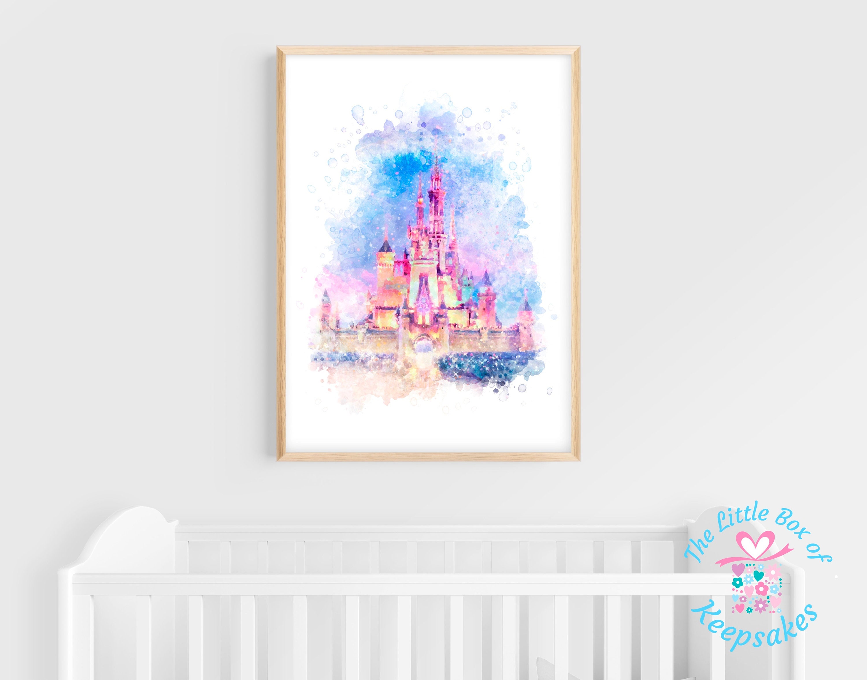 Castle Magic Kingdom Mickey Mouse Walt Disney World Poster Designed ...