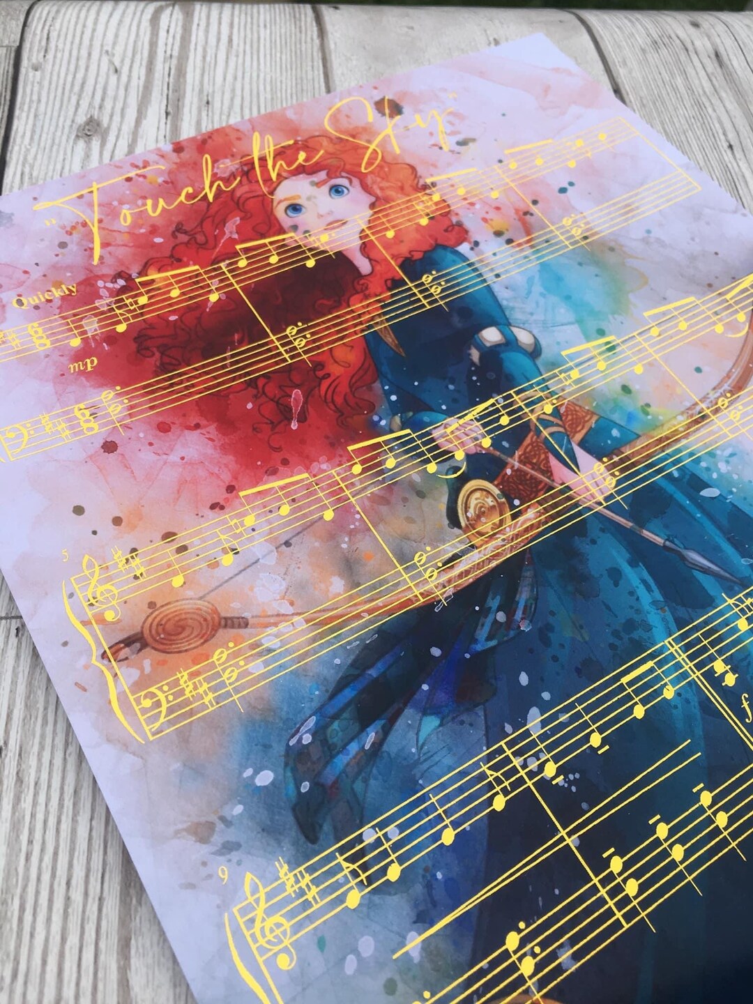Touch the Sky Merida Brave Music Song Art - Etsy