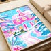 Christmas Wall Art Prints Bundle, Pink and Blue Vibrant Quirky ...