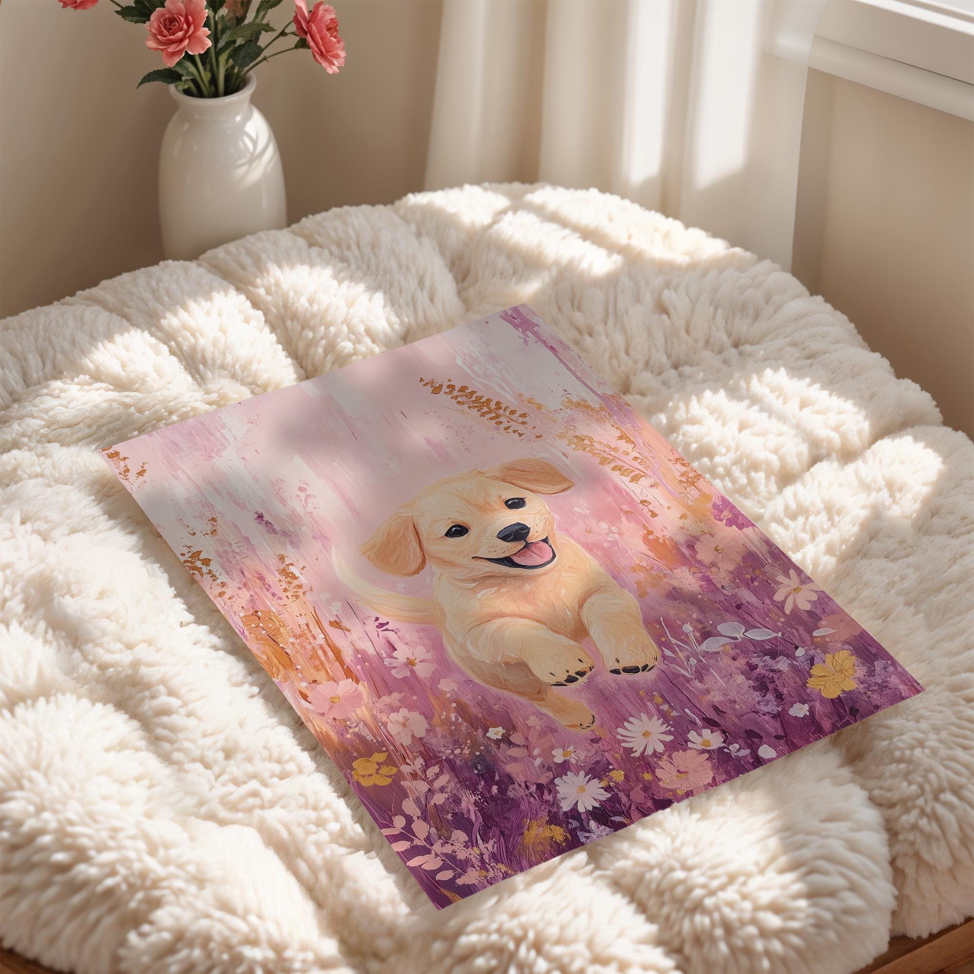 Cute Puppy Decor Dog Lover Printable Digital Download Poster Girls Room ...