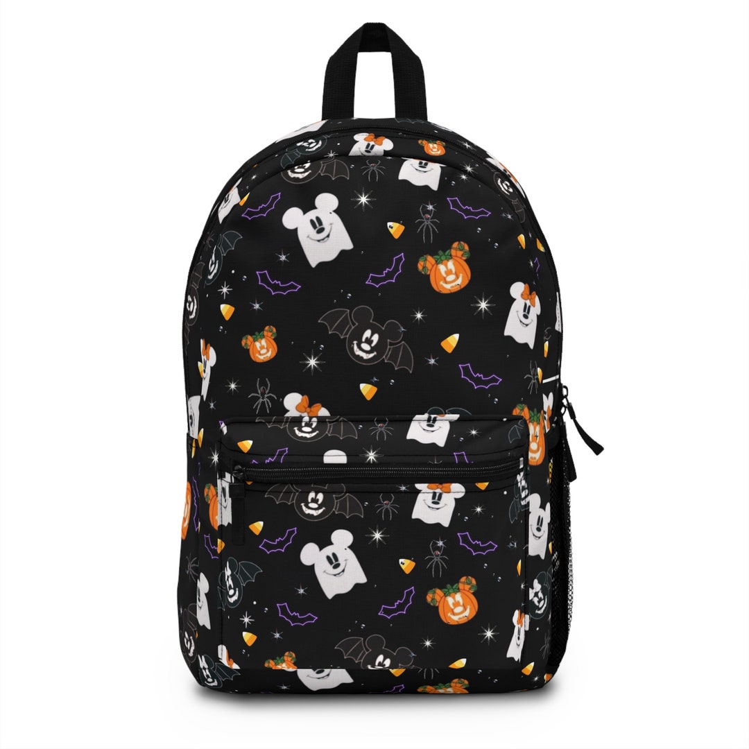 Magical Cartoon Mouse Halloween Pumpkin Ghost Spooky Backpack Theme ...