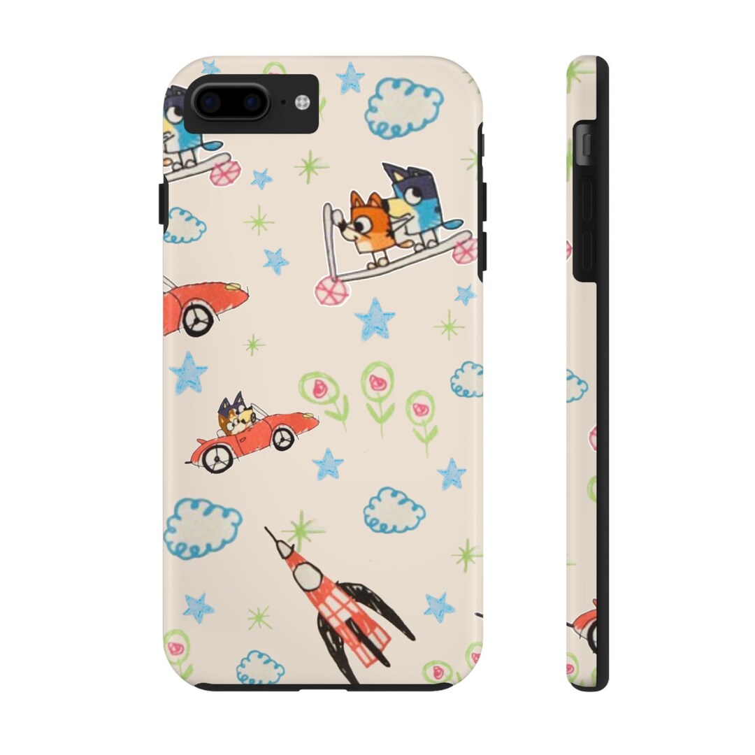 Bluey Bingo Super Scribble Tough Phone Cases Bluey Phone Case iPhone ...