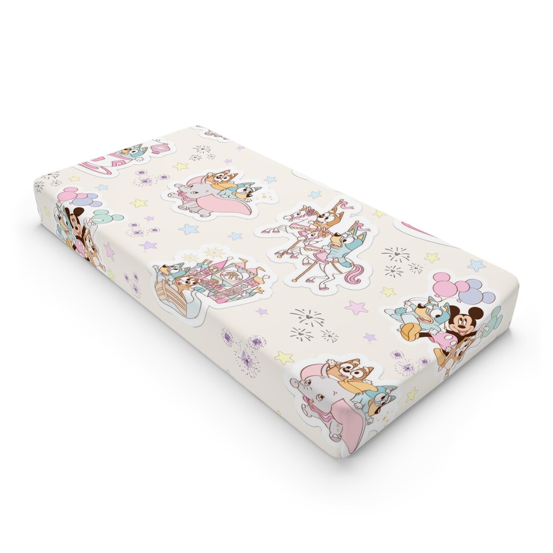 Bluey Bingo Disneyland Baby Changing Pad Cover - Etsy
