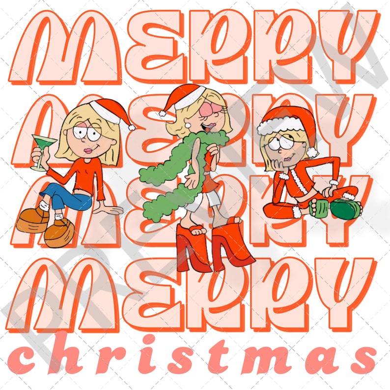Lizzie Mcguire Christmas Groovy PNG - Etsy