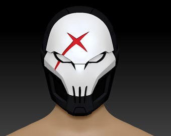Red X Robin Teen Titans Helmet 3d Model Printable Costume | Etsy