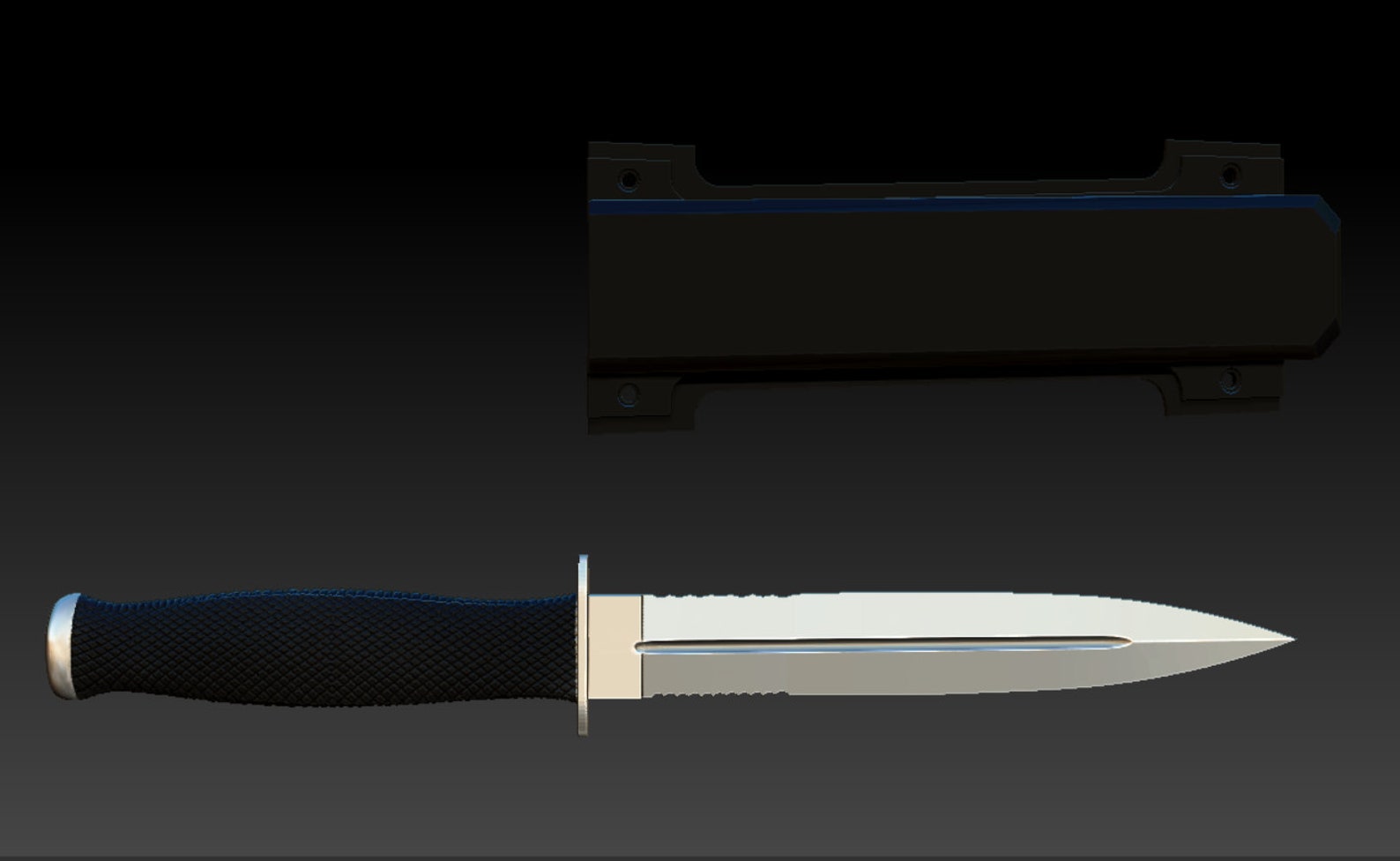 Deadpool Knife From First Deadpool Movie Leg Shin Guard Knife 3d ...