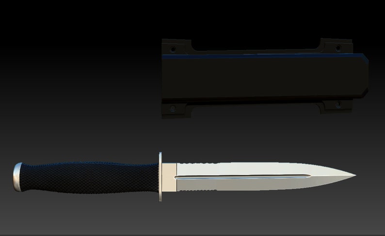 Deadpool Knife From First Deadpool Movie Leg Shin Guard Knife 3d ...