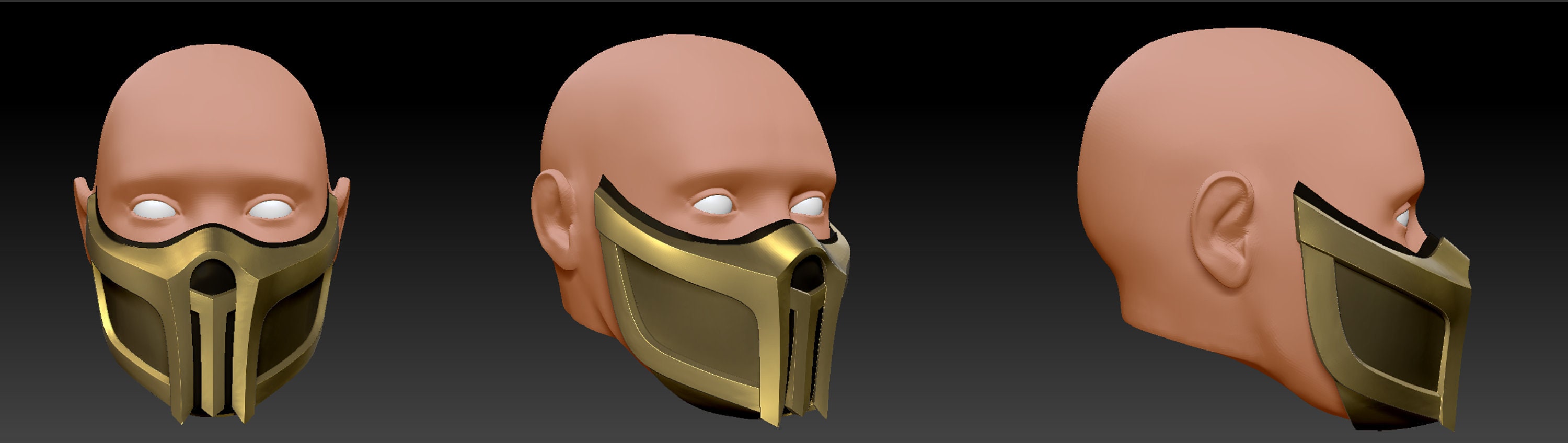 Scorpion Mask Mortal Kombat 11 3d Print Model - Etsy