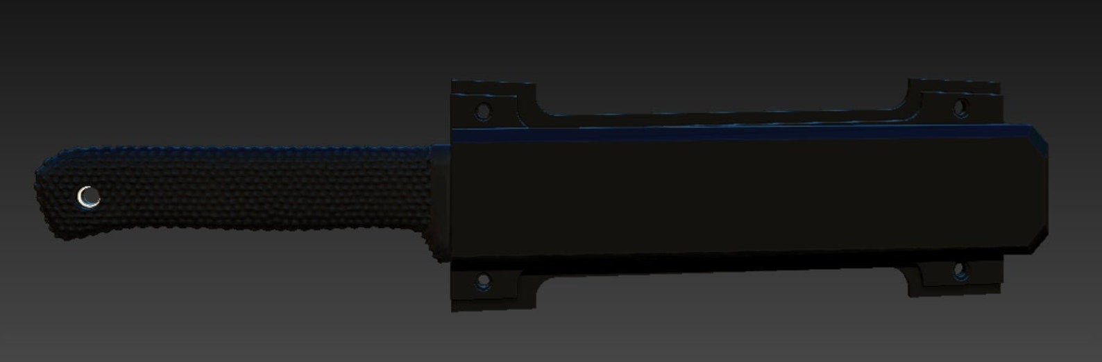 Deadpool Knife From Second Deadpool Movie Leg Shin Guard Knife 3d ...