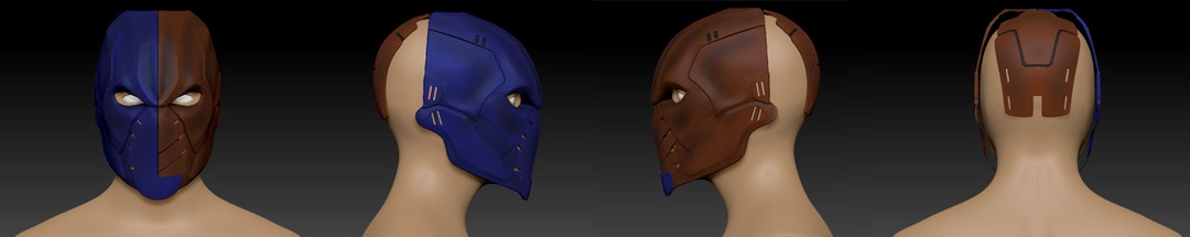 Deathstroke Helmet Mask Titans Season 2 Cosplay Costume 3d Model 3d ...
