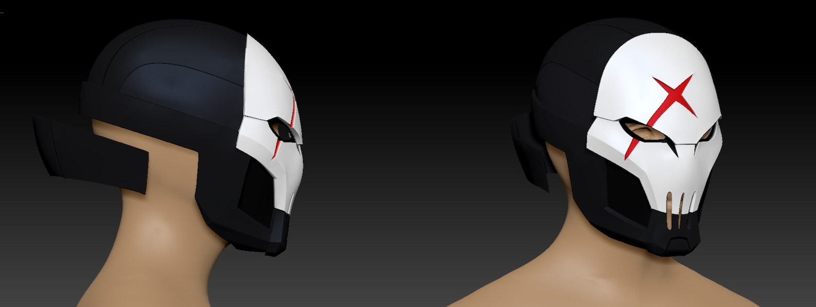 Red X Robin Teen Titans Helmet 3d Model Printable Costume Cosplay File ...