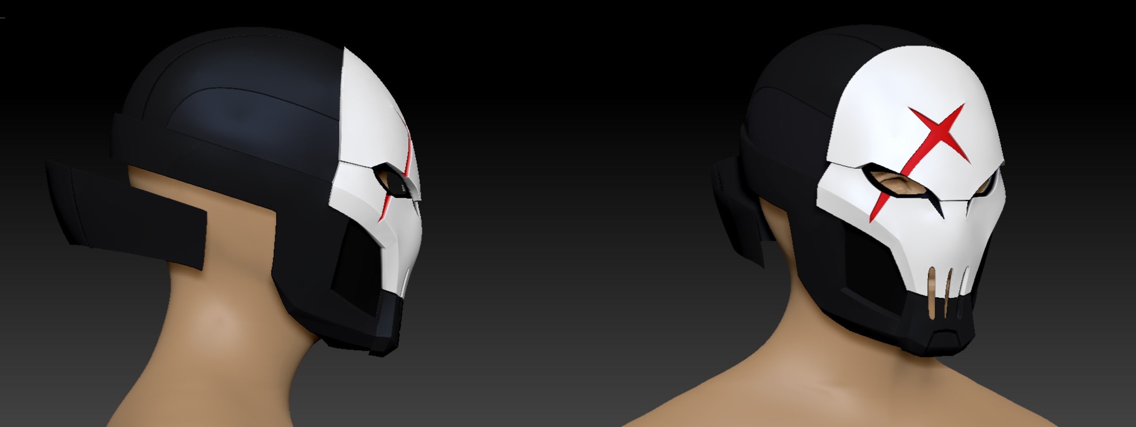 Red X Robin Teen Titans Helmet 3d Model Printable Costume Cosplay File ...