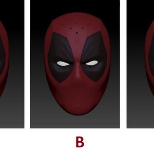 Deadpool Mask Movie Costume 3d Print Helmet Model - Etsy