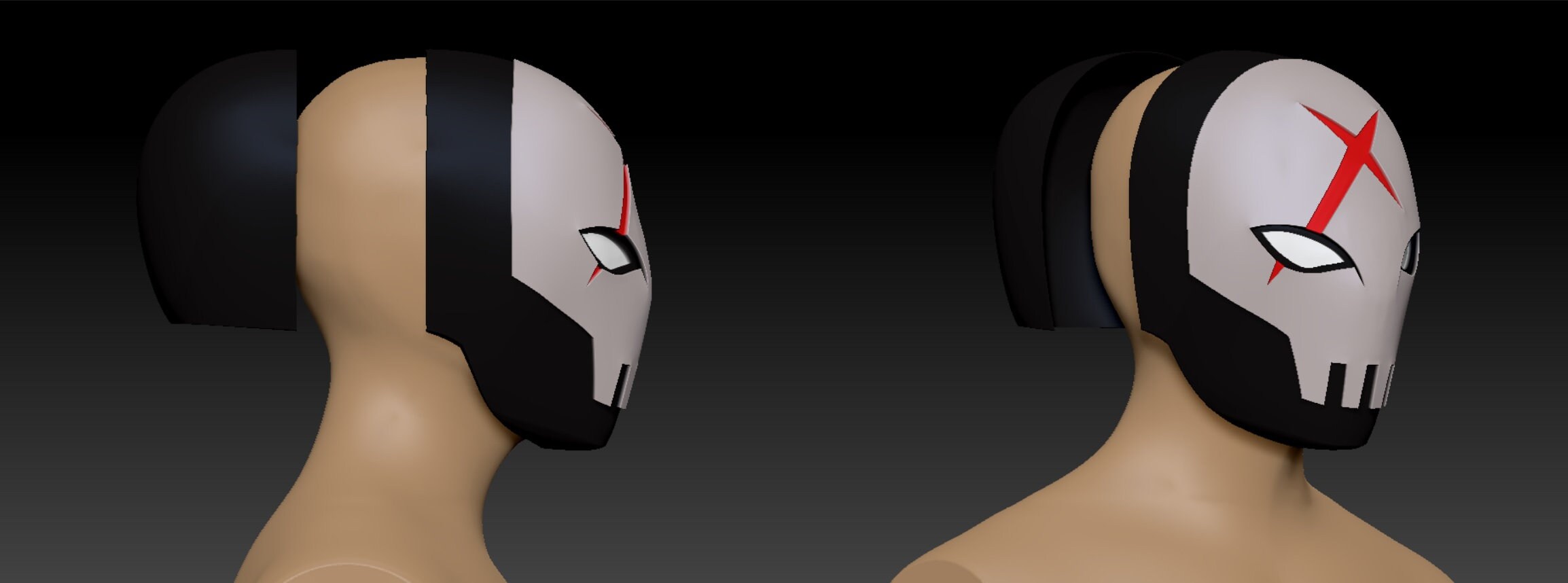 Red X Robin Teen Titans Helmet 3d Model Printable Costume Cosplay File ...