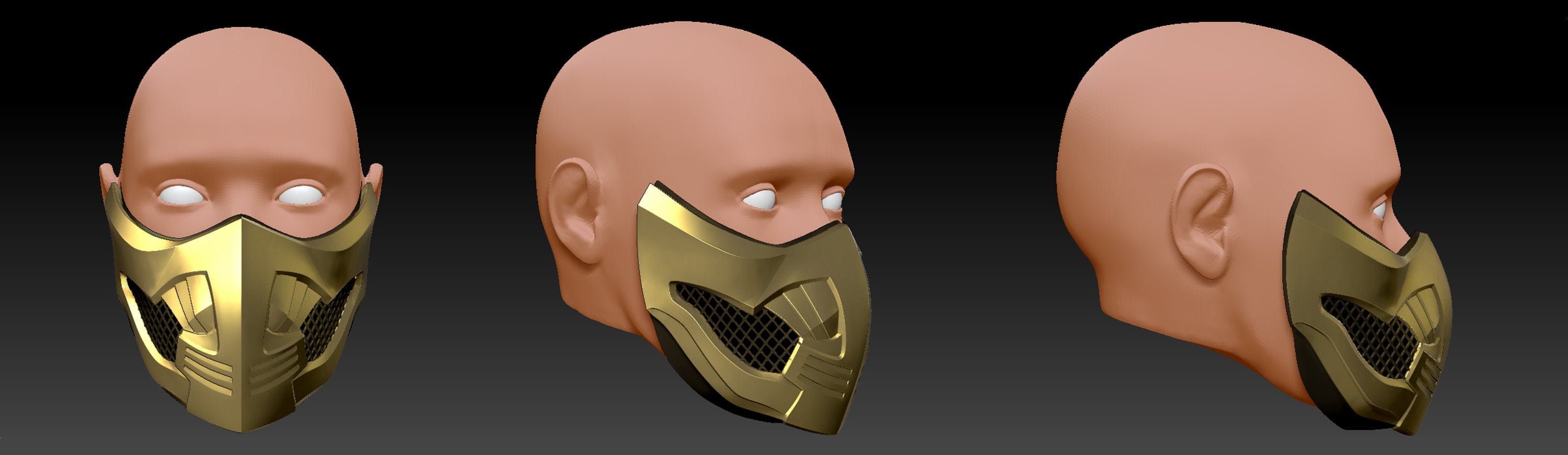 Scorpion Mask Mortal Kombat 11 3d Print Model - Etsy