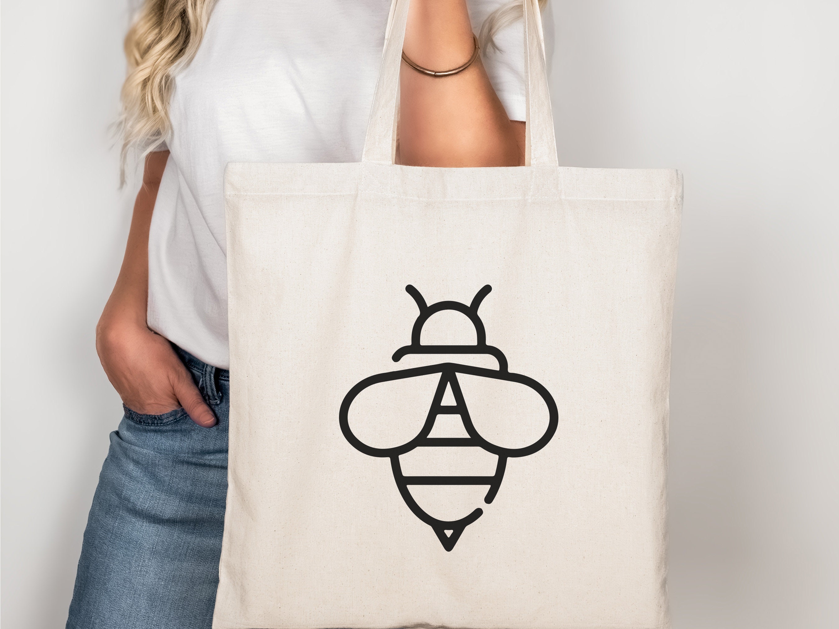 Cute Bee SVG File Pack for Apparel and Products - Multi-style Bees, JPG ...