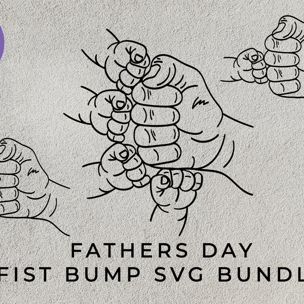 Fathers and Sons Fistbump Svg - Etsy