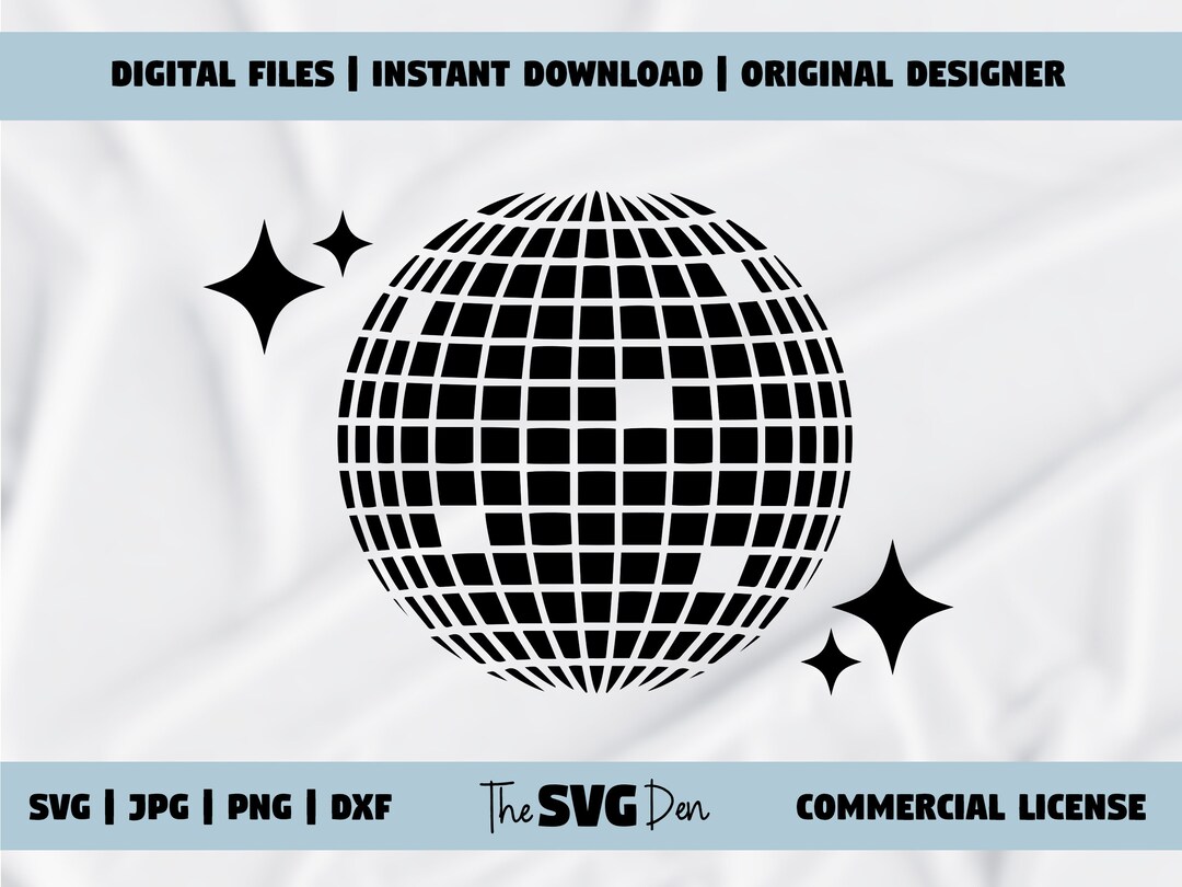 Disco Ball SVG/PNG/DXF File - Perfect for Custom Apparel and Gifts ...
