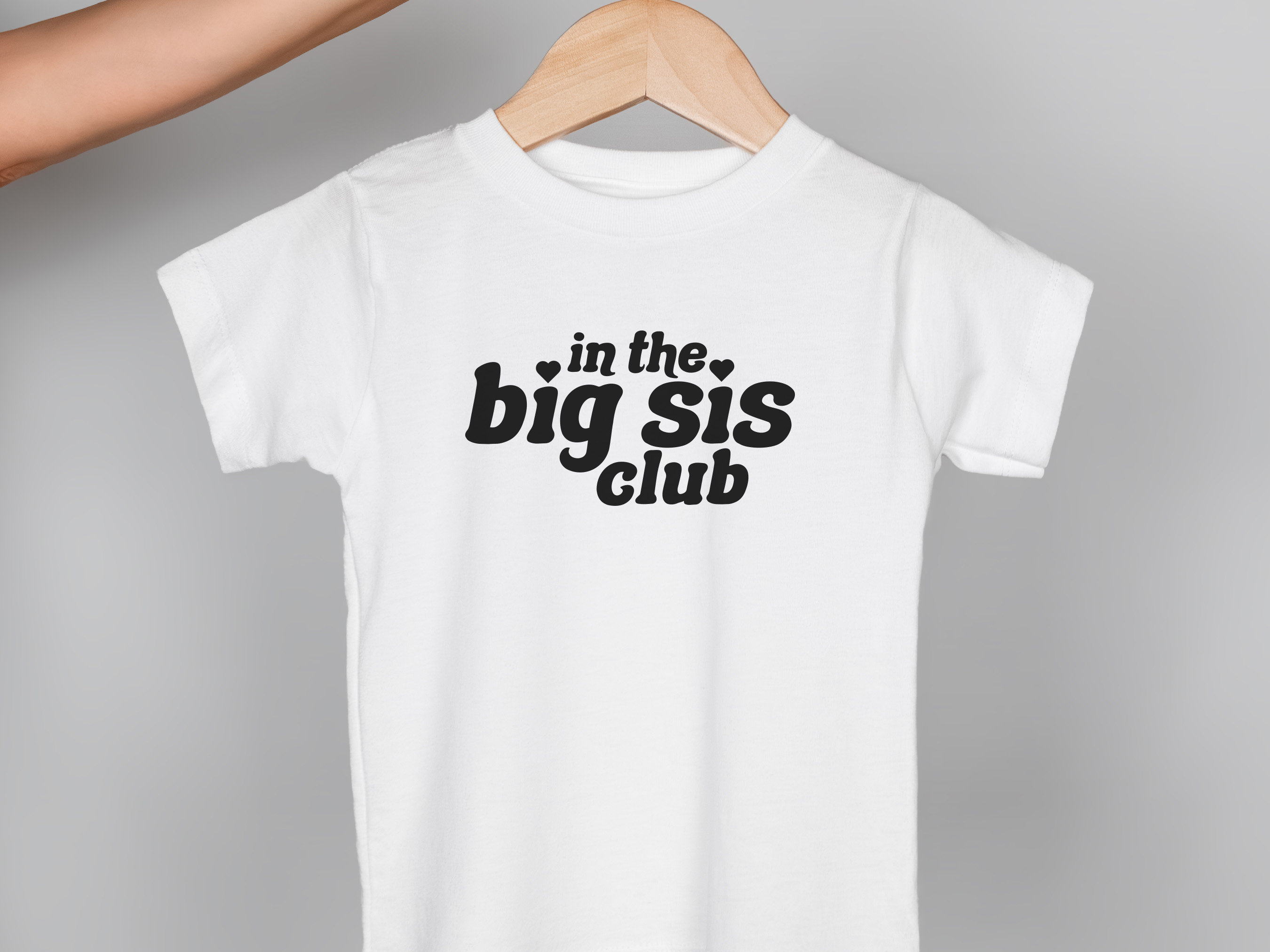 Big Sister Club SVG Bold Retro Font for T-shirts and Sweatshirts ...