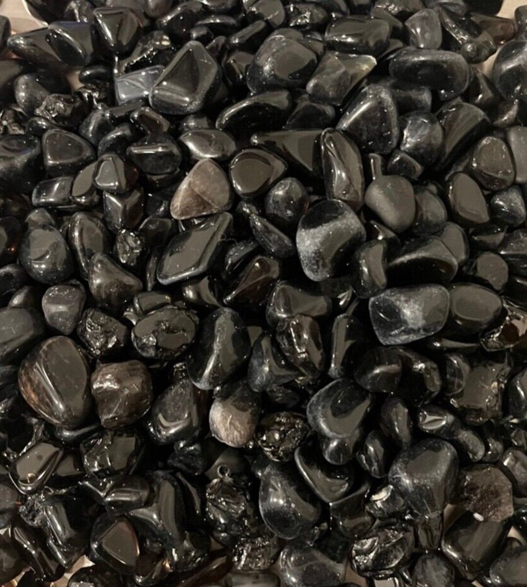 1/2 LB Tumbled Obsidian 5mm to 1.5cm Gifts, Decoration, Art, Crafts ...