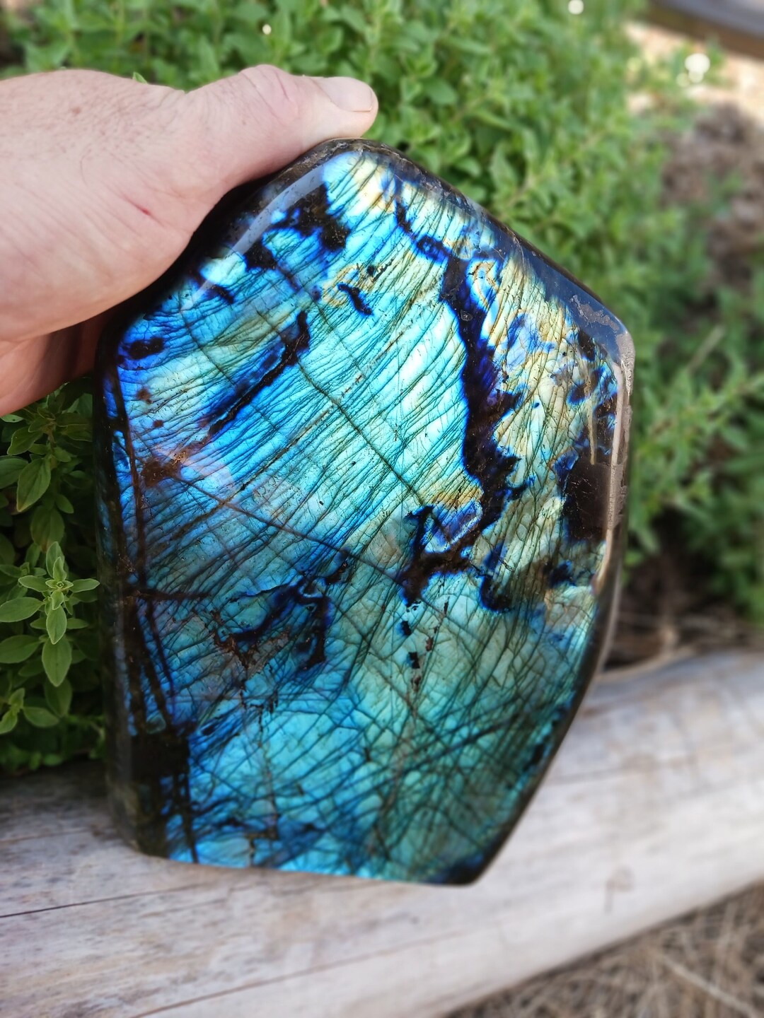 16 Lb 4oz HUGE Polished Labradorite Specimen, Free Form, Gemstone ...